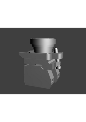 Push button, metal, flush, black, Ø22, spring return, unmarked, 1 NO ...