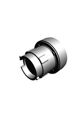 Illuminated push button head, metal, flush, green, Ø22, spring return ...