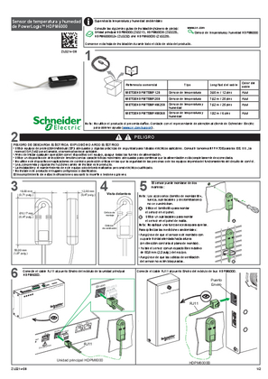 Sensor de temperatura y humedad de PowerLogicTM HDPM6000 | Schneider ...