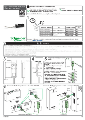 Capteur de température et d’humidité PowerLogicTM HDPM6000 | Schneider ...