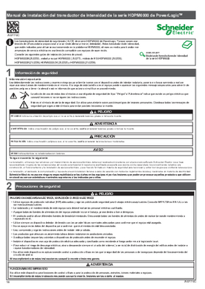 Stromwandler der PowerLogicTM HDPM6000-Reihe – Installationshandbuch ...