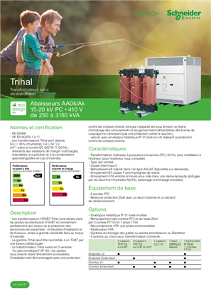 Trihal - Abaisseurs AA0k/Ak - 15-20 kV • 410 V - EcoDesign 2021 ...