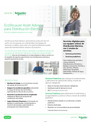 EcoStruxure Asset Advisor para Distribución Eléctrica Promocional ...
