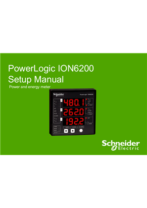 ION6200 설정 매뉴얼 | Schneider Electric
