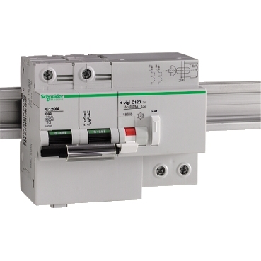 18550 - C120 - earth leakage add-on block - Vigi C120 - 2P - 125A ...