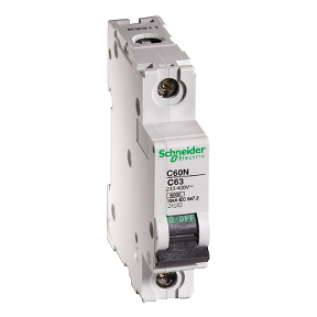 24182 - C60 - circuit breaker - C60N - 1P - 63A - C curve | Schneider ...