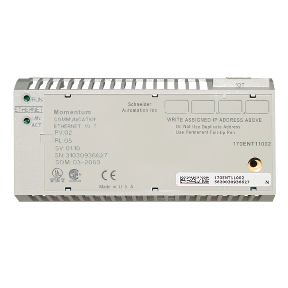 170ENT11001 - Modicon Momentum - Ethernet communication adaptor - 10/ ...