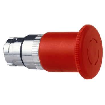 ZB2BS844 - emergency stop head Ø 40 mm - turn to release - Ø 22 - red ...