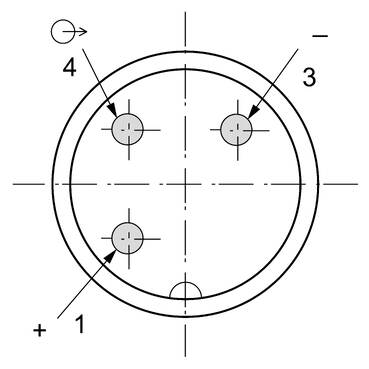 XB5S7B2M12 - Biometric switch monostable RGPD, plastic, Ø22, connection ...