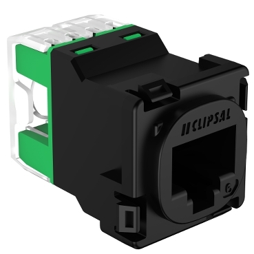 30RJ45SMA6C-BK - RJ45 Jack, Clipsal Actassi, CAT6 UTP 30M | Schneider ...