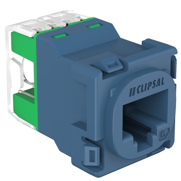 30RJ45SMA6C-BU - RJ45 Jack, Clipsal Actassi, CAT6 UTP 30M | Schneider ...
