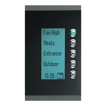 5085DF-60 - Glass Fascia, C-Bus Control and Management System, 5 Gang ...