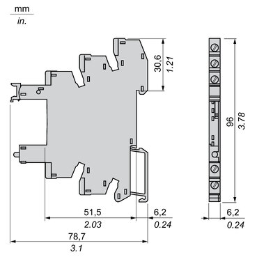 RSLZVA1 - Screw socket equipped with LED and protection circuit, 12 ...