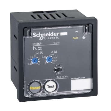 56502 - Residual current protection relay, VigiPacT RH86P, 30mA to 10A ...