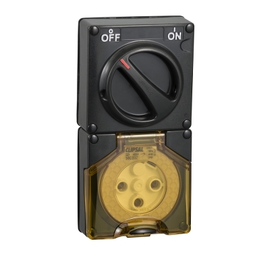 56C332LE-WW - Switched Socket, Clipsal - 56 Series, Surface IP66 3 PIN ...