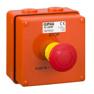 56PBS2-RO - Clipsal - 56 Series, Push Button Control Station, 3A ...