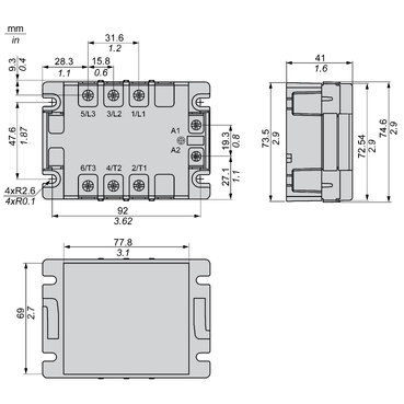 SSP3A250BDT - three phase relay, Harmony Solid State Relays, 50A, panel ...