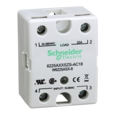 6225AXXSZS-AC18 - Relay, SE Relays, solid state, SPST NO, 25A, 24V to ...