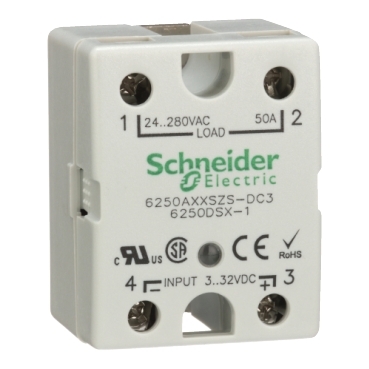 6250AXXSZS-DC3 - Relay, SE Relays, solid state, SPST NO, 50A, 24V to ...