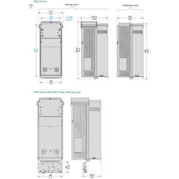 ATV610D18N4 - variable speed drive, Easy Altivar 610, 18.5kW, 25hp, 380 ...