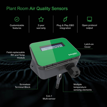 SCD2XP2AVX - Air quality sensor, SpaceLogic Sensors, SCD2 Series, CO2 ...
