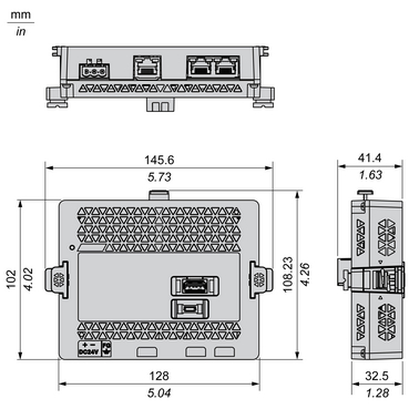 HMISTM6BOXIOT - Edge Box HMI, Harmony ST6, 1COM, 2Ethernet, 2 USB, 24 ...
