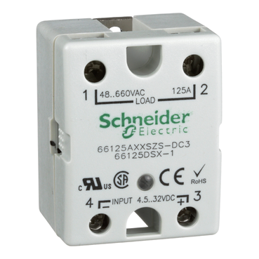 66125AXXSZS-DC3 - Relay, SE Relays, solid state, SPST NO, 125A, 48 ...