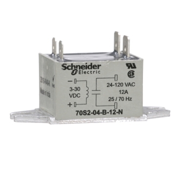 70S2-04-B-12-N - Relay, SE Relays, solid state, SPST, 12A, 24 to 140 ...