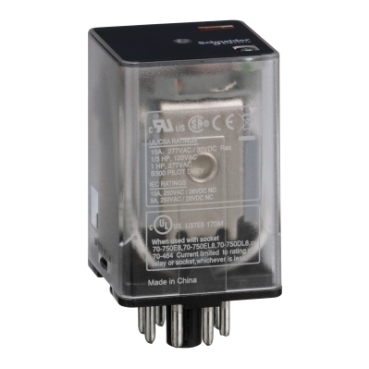 750XBXRCL-240A - General purpose relay, SE Relays, 750R, DPDT, 10A, 240 ...