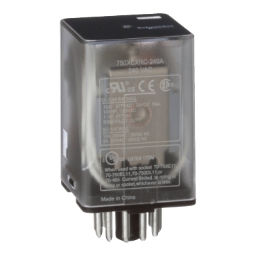 750XCXRC-240A - General purpose relay, SE Relays, 750R, 3PDT, 10A, 240 ...
