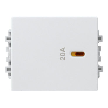 8431MD20H_WE - 250V 20A Double Pole Switch 1.5M Sized Module ...