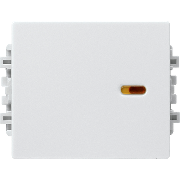 8431MP_1_WE - 250V 16AX 1 Way Switch 2M Sized Module, Push-in, White ...