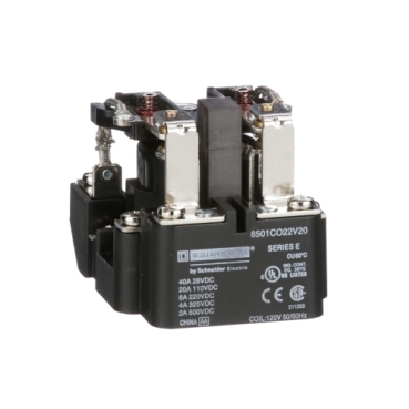 8501CO22V20 - Power Relay, Type C, DPDT, 2 normally open and 2 normally ...