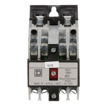 8501XO60V02 - NEMA Control Relay, Type X, machine tool, 10A resistive ...