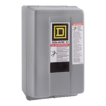 8502SAG12V06A - NEMA Contactor, Type S, nonreversing, Size 00, 9A, 3 HP ...