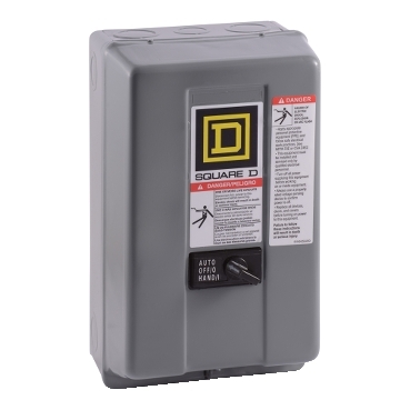 8502SCG2V03C - NEMA Contactor, Type S, nonreversing, Size 1, 27A, 10 HP ...