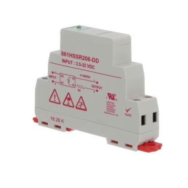861HSSR208-DD - Relay, SE Relays, solid state, SPST NO, 8A, 24 to 280 ...