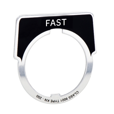 9001B103 - PUSH BUTTON LEGEND PLATE 30MM T-B | Schneider Electric Canada