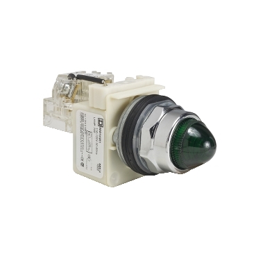 9001KT1G9 - Push-to-test pilot light, Harmony 9001K, metal ...