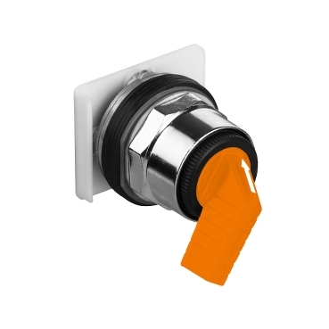 9001KS72FA - selector switch Ø 30 - amber - 3 positions - spring return ...