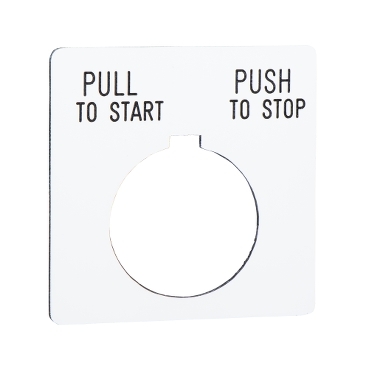 9001KN179WP - PUSH BUTTON LEGEND PLATE 30MM T-K | Schneider Electric UK