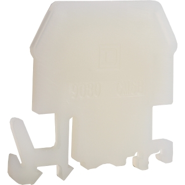 9080GM6B - End barrier, Linergy, natural color, nylon, set of 10 ...