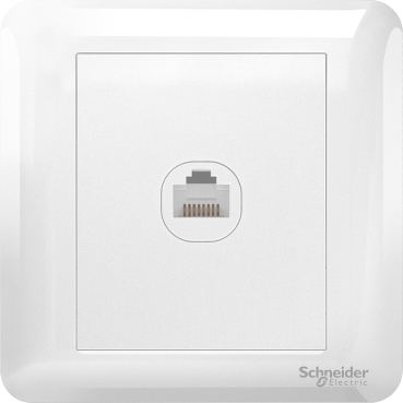 A3G31RJ5E_WE - 1 Gang Category 5e Data Socket, White | Schneider ...