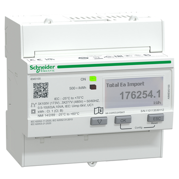 A9MEM3100 - iEM3000 energy meter - 63 A | Schneider Electric India