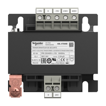 ABL6TS06B - voltage transformer - 230..400 V - 1 x 24 V - 63 VA ...