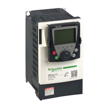 ATV71H075M3 - variable speed drive ATV71 - 0.75kW-1HP - 240V - EMC ...
