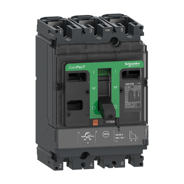 C10B3TM063C - Circuit breaker ComPacT NSX100B, 25kA at 415VAC, TMD trip ...