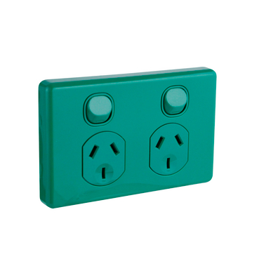 C2025-GR - Switched Socket Outlet, Classic C2000 Series, Twin, 250V ...