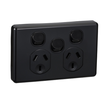 C2025XAS-BK - Classic C2000 Series, Twin Switch Socket Outlet Classic ...
