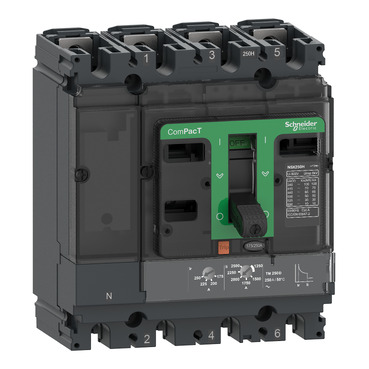 C10B6TM025C - Circuit breaker ComPacT NSX100B, 25kA at 415VAC, TMD trip ...